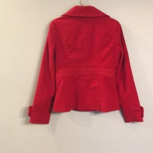 Jack by BB Dakota | Jackets & Coats | Womens Red Waist Pea Coat | Poshmark